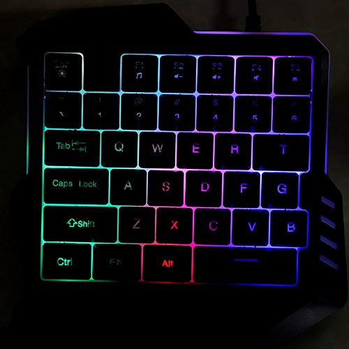 Pomya Backlit Mechanical Keyboard - One-Handed Mechanical Gaming Keyboard for Win2000 / Win XP/Win ME/Vista / Win7 / Win8