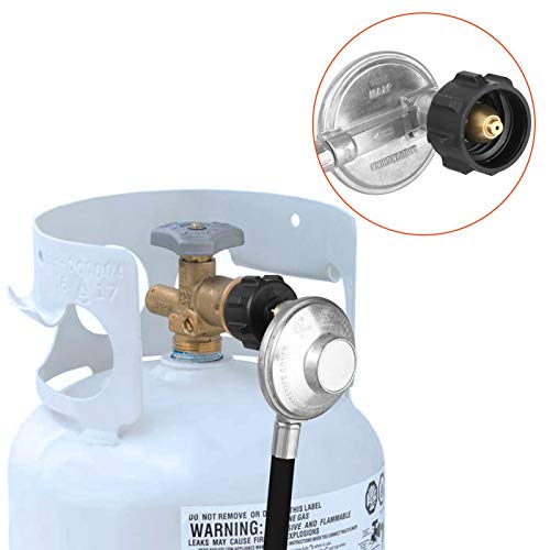 EXCELFU LP Propane Gas Fire Pit Stainless Steel Burner Ring Installation Kit, 12 inch