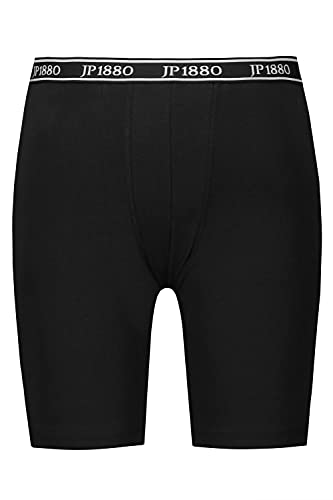 JP 1880 Menswear Big & Tall Plus Size L-8XL Stretch Cotton Long Leg Boxer Briefs Black 66/68 711242 10