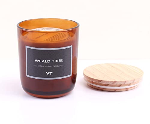 Scented Soy Candles, Vanilla Whiskey Aromatherapy Candles, Gifts Candles with Premium Natural Soy Candles for Home Scented & Bathroom Decor, Single Wick Candles 7 oz 40 Hour Burn