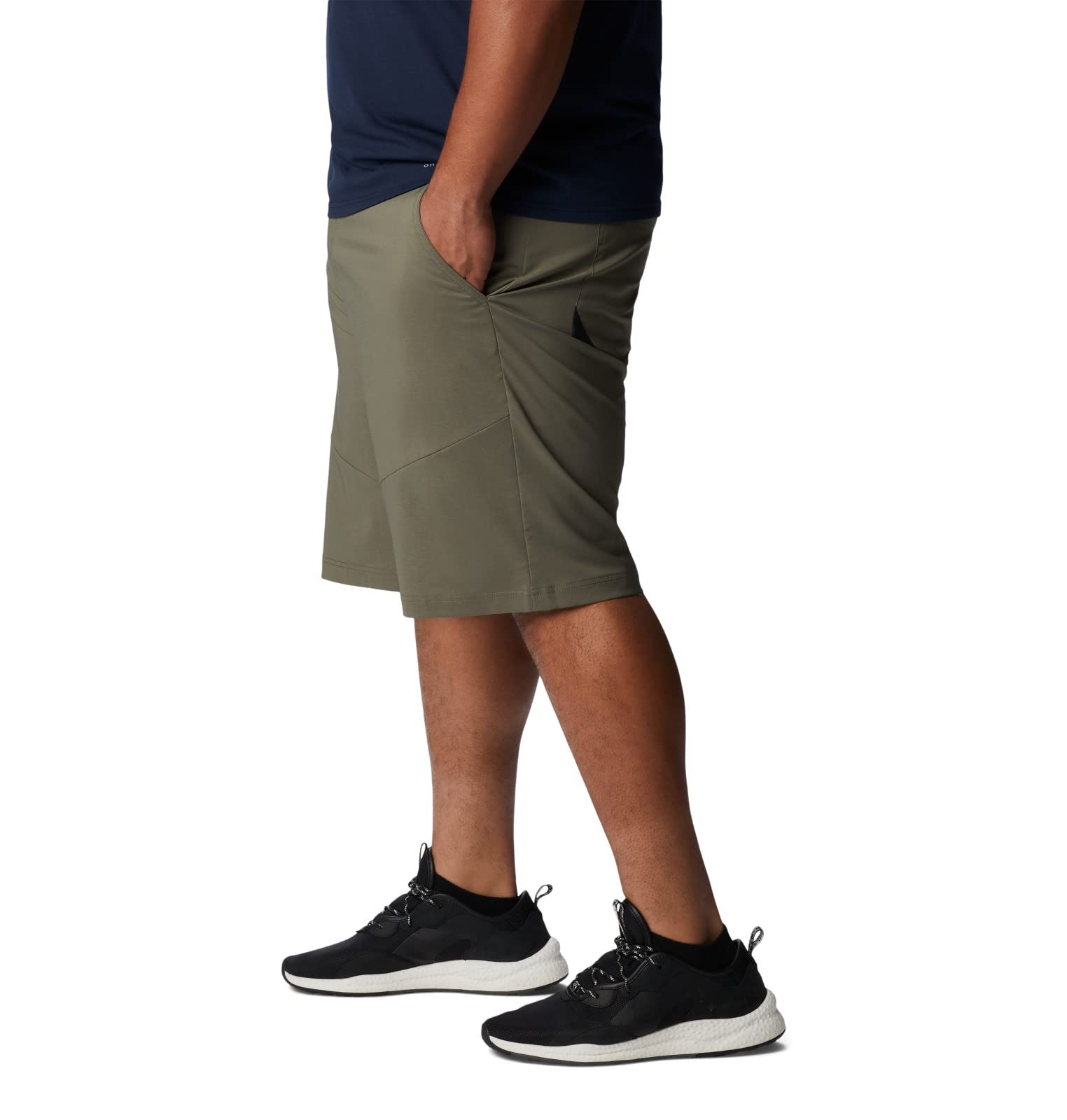 Columbia Men's Tech Trail Short, Stain Resistant, Sun Protection, Stone Green, 30