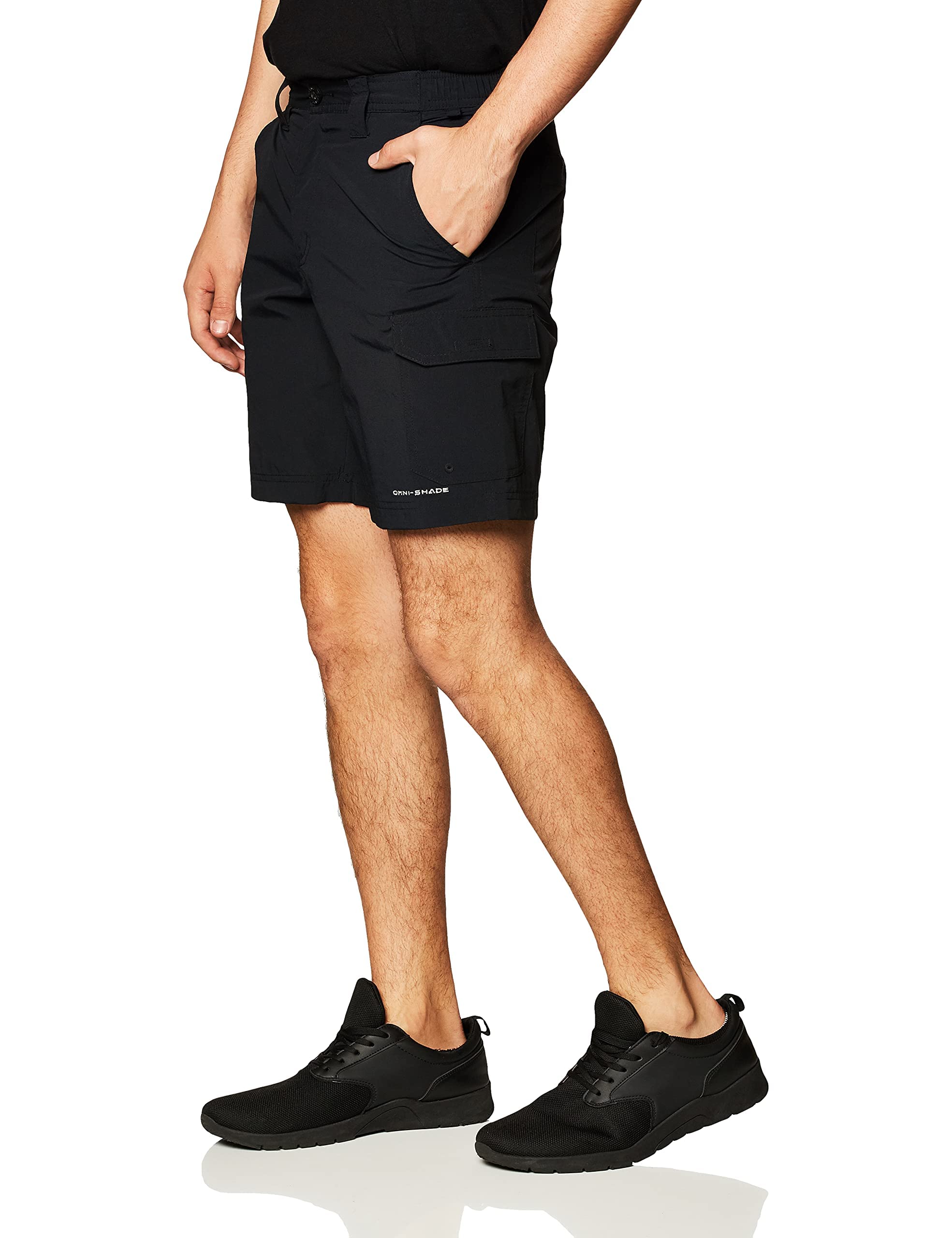 Columbia Men's PFG Blood and Guts III Short, Stain Repellant, Sun Protection, Black, 40
