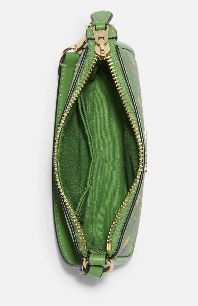 Coach Nolita 15 With Mini Vintage Rose Print (IM/Neon Green Multi)
