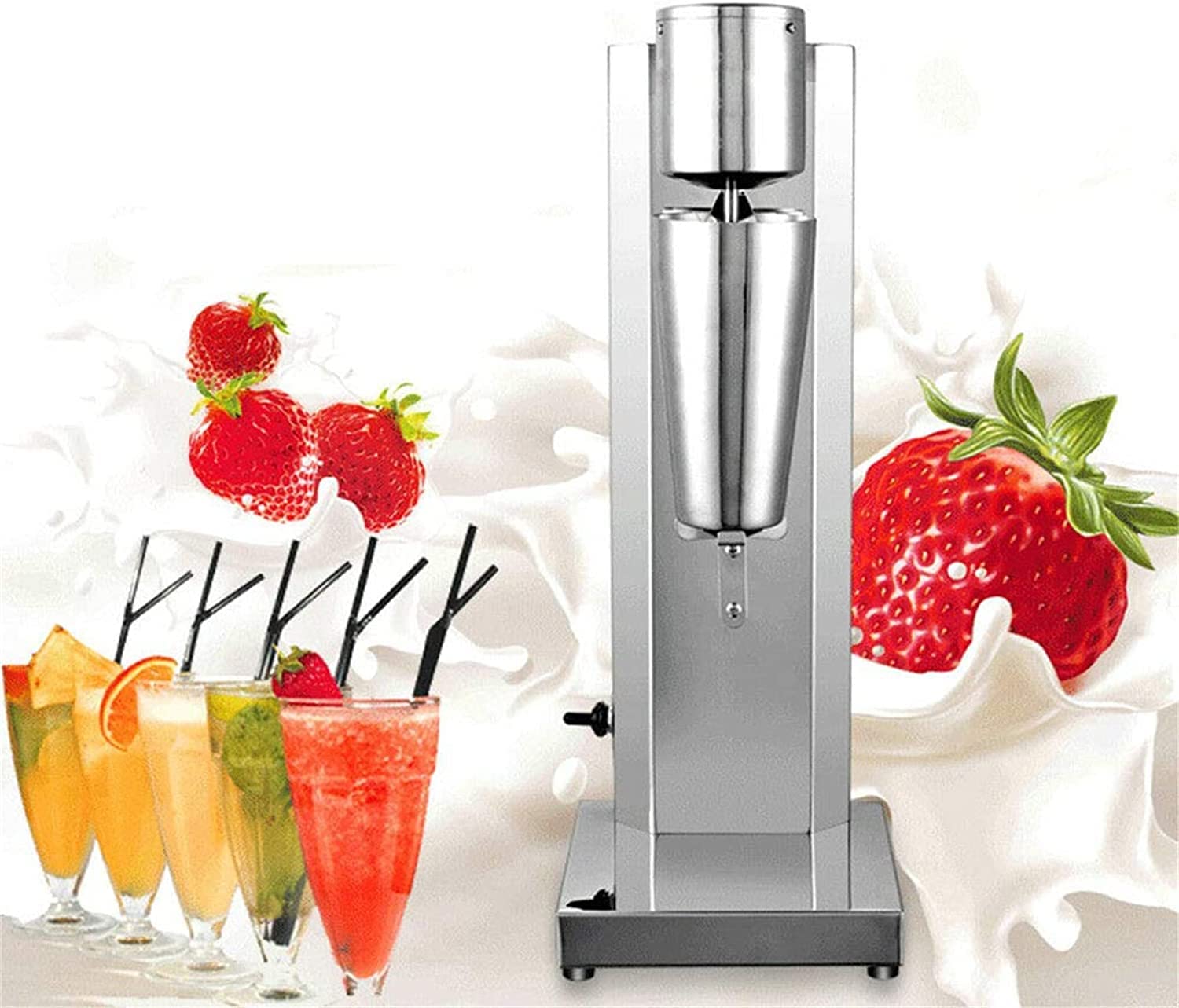 DYRABREST 650ML Commercial Electric Milk Shaker Maker Drink Smoothie Blender