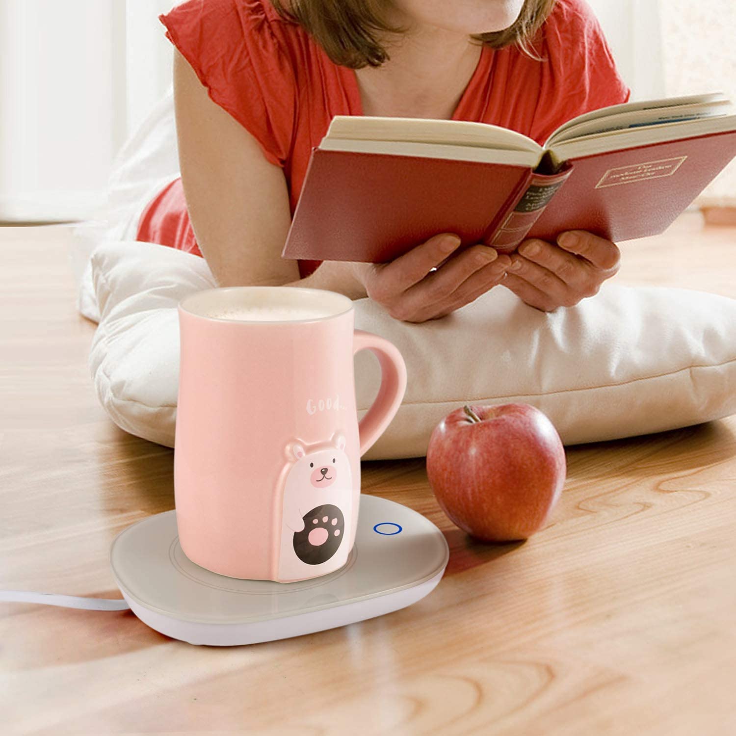 Coffee Mug Warmer, Coffee Warmer for Desk with Automatic Sensor Switch, Candle Warmer for Heating Coffee, Milk, Tea, Candles