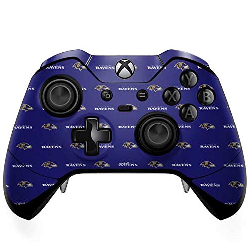 Skinit Decal Gaming Skin Compatible with Xbox One Elite Controller - Officially Licensed NFL Baltimore Ravens Blitz Series Design