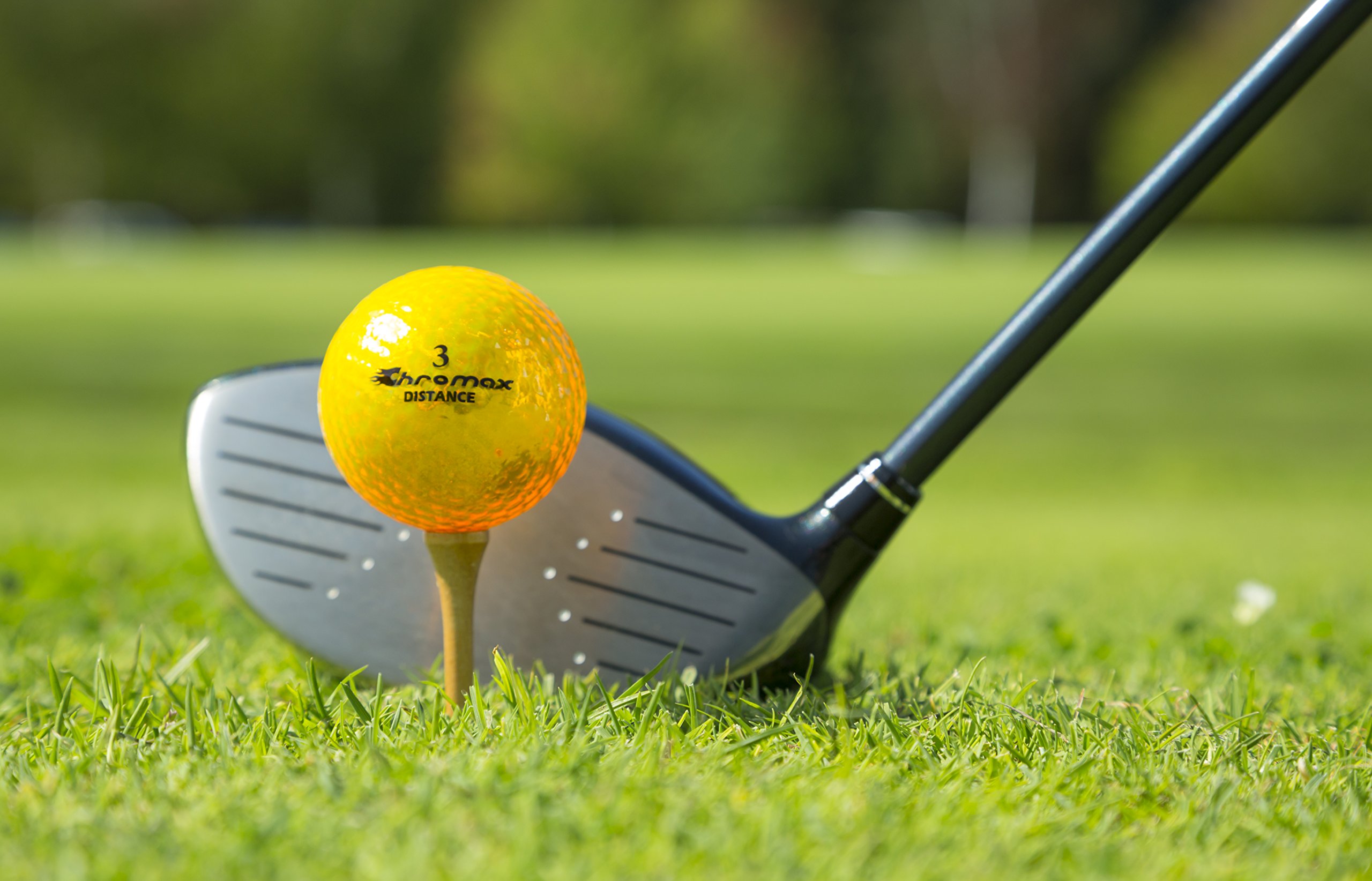 Chromax High Visibility Distance Golf Balls 6-Pack - Gold