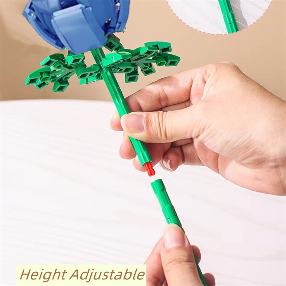 Crabegg Roses Building Sets for Kids | Patented Design | 3D Puzzles Flowers Bouquet for Adults