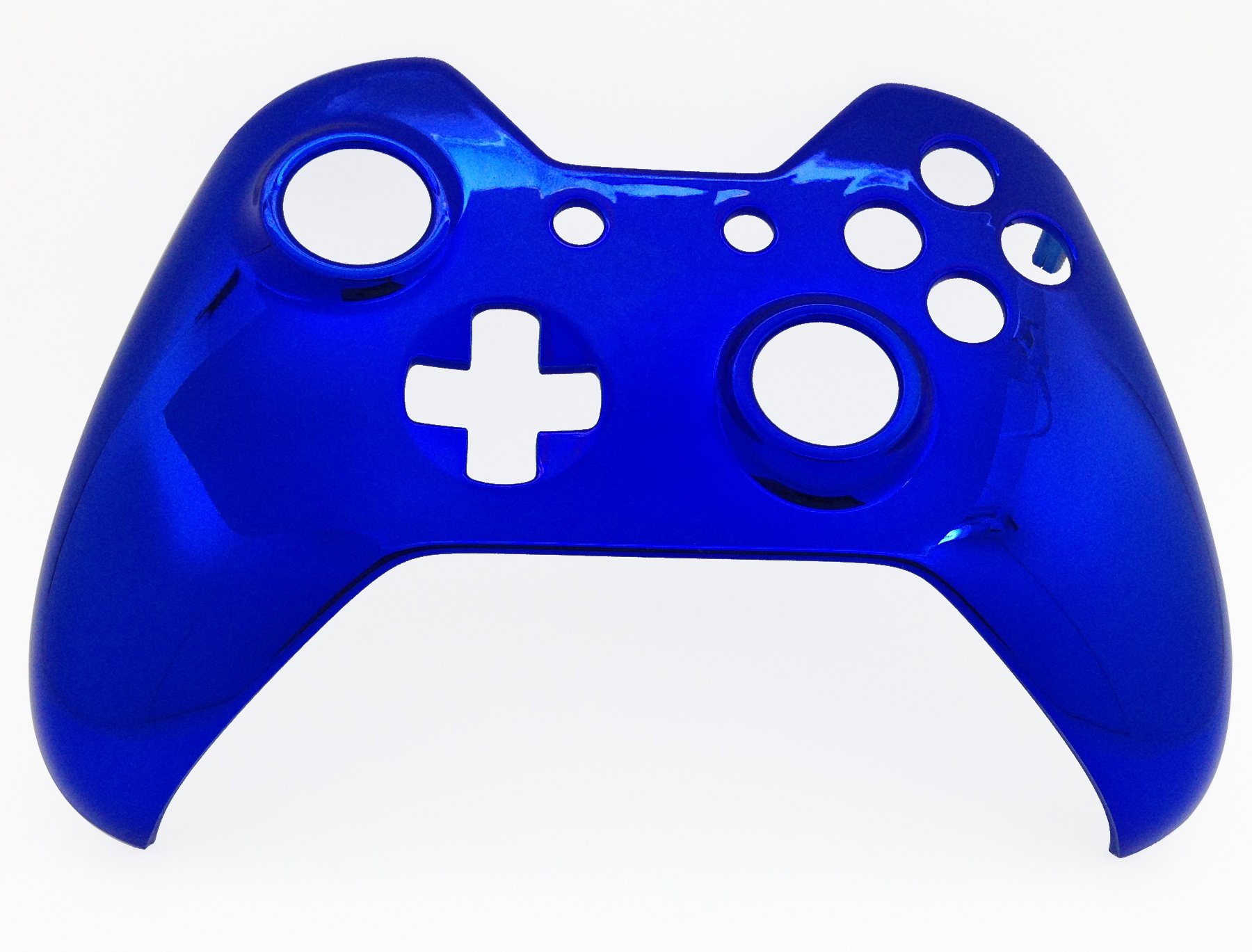 Chrome Front Housing Shell Cover Mods for Xbox One Controller (Dark Blue)