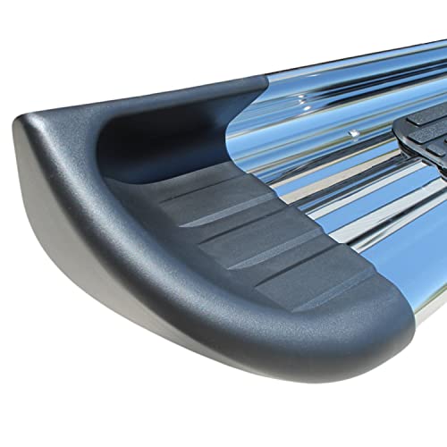 Raptor Series 7 inch Stainless Running Boards Side Steps for 04-14 Ford F-150 SuperCab/Extended Cab