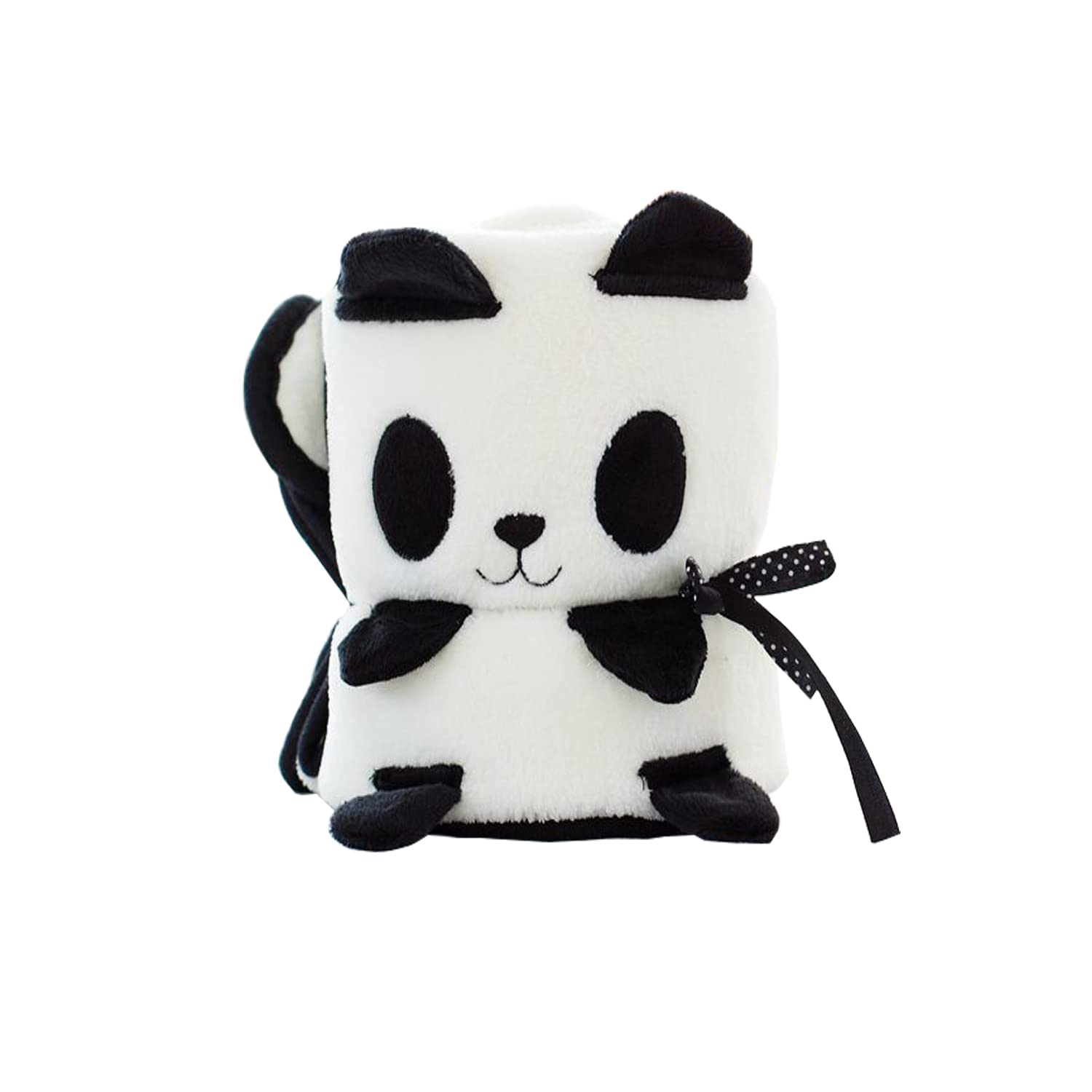 PINGKANGMAOYI Panda Baby Blanket Soft Plush Kid Animal Blanket Personalized Baby Shower Warm Blanket, Nursery Stroller Crib Receiving Blanket Unisex for Boys Girls Newborn Infant Gift