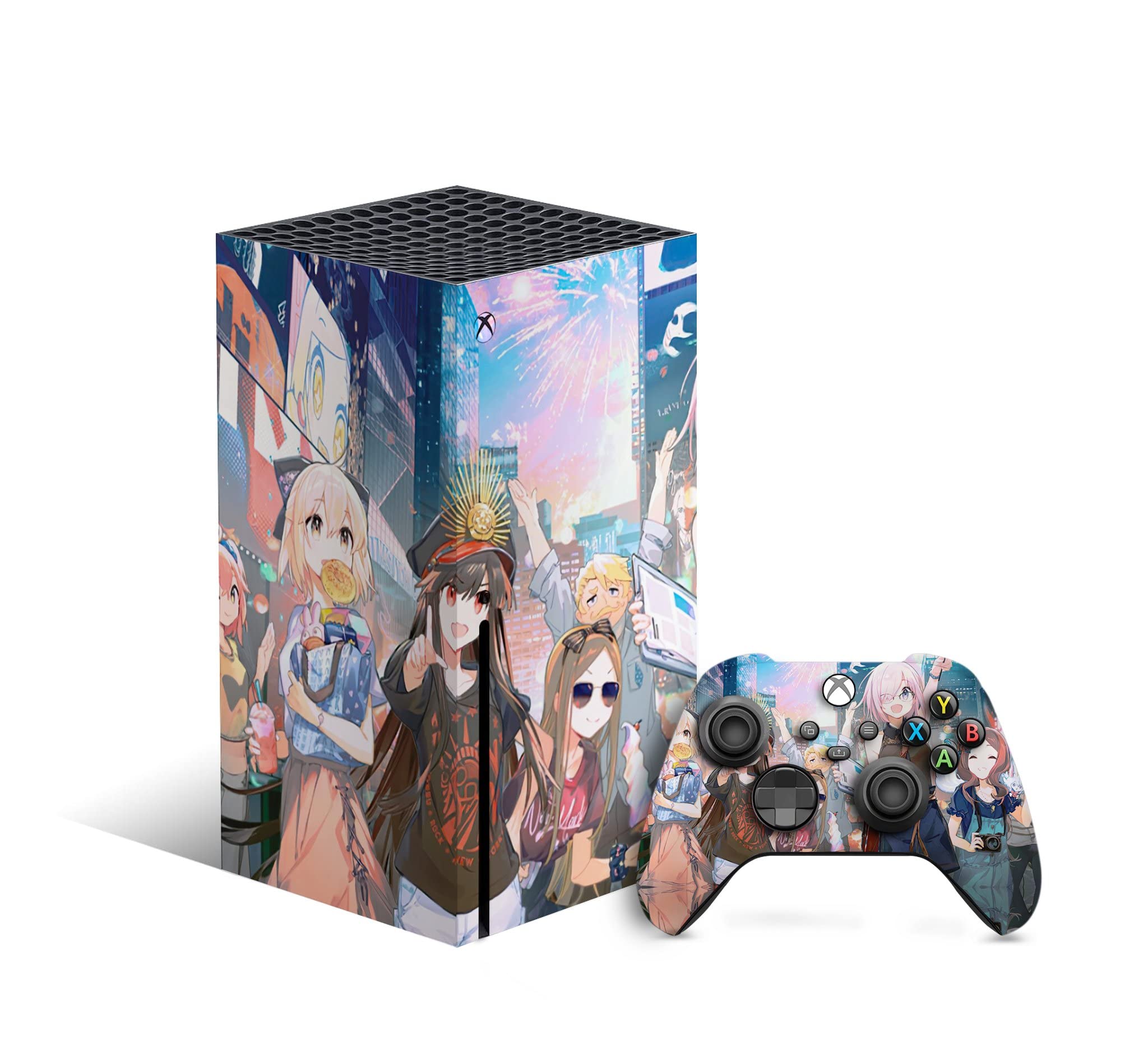 Dark Dark Nightmare Knight Video Game X-box-Series-X Skin Stickers, Full Body Vinyl Decal Cover for X-box-Series-X Console & Controllers