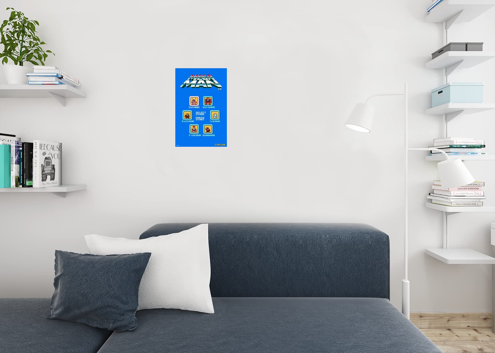 Poster Foundry Mega Man Stage Select Video Game Video Gamer Classic Retro Vintage 90s Gaming MegaMan Capcom Legacy Collection Megaman 11 Mega Man X Dr Wily Thick Paper Print Wall Art 8x12