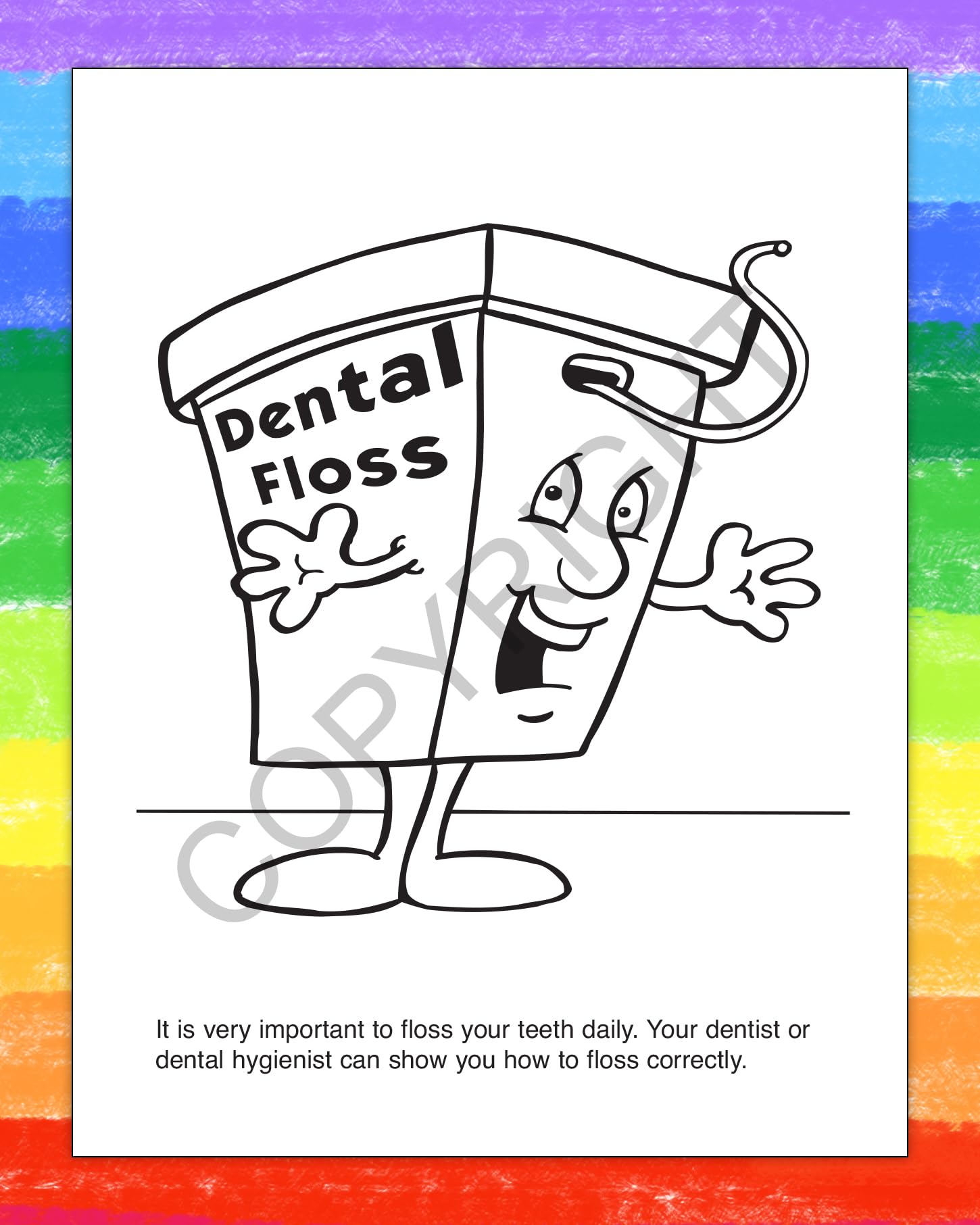 ZOCO - Always Have a Healthy Smile - Coloring Books (25 Bulk Pack, Without Crayons) - Dentist Toys for Kids - Dental Office Gifts