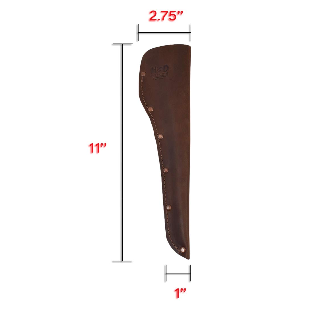 Hide & Drink, Thick Leather Sheath Accepts 6 inch | Mora Belt Holder | Handmade - Bourbon Brown