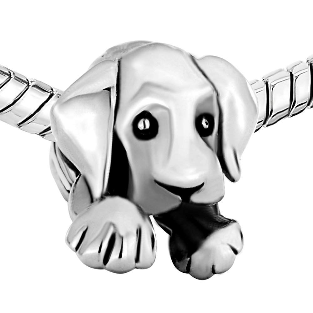 CharmSStory Lucky Dog Paw Charm Animal Style Beads For Bracelet (Style 1)