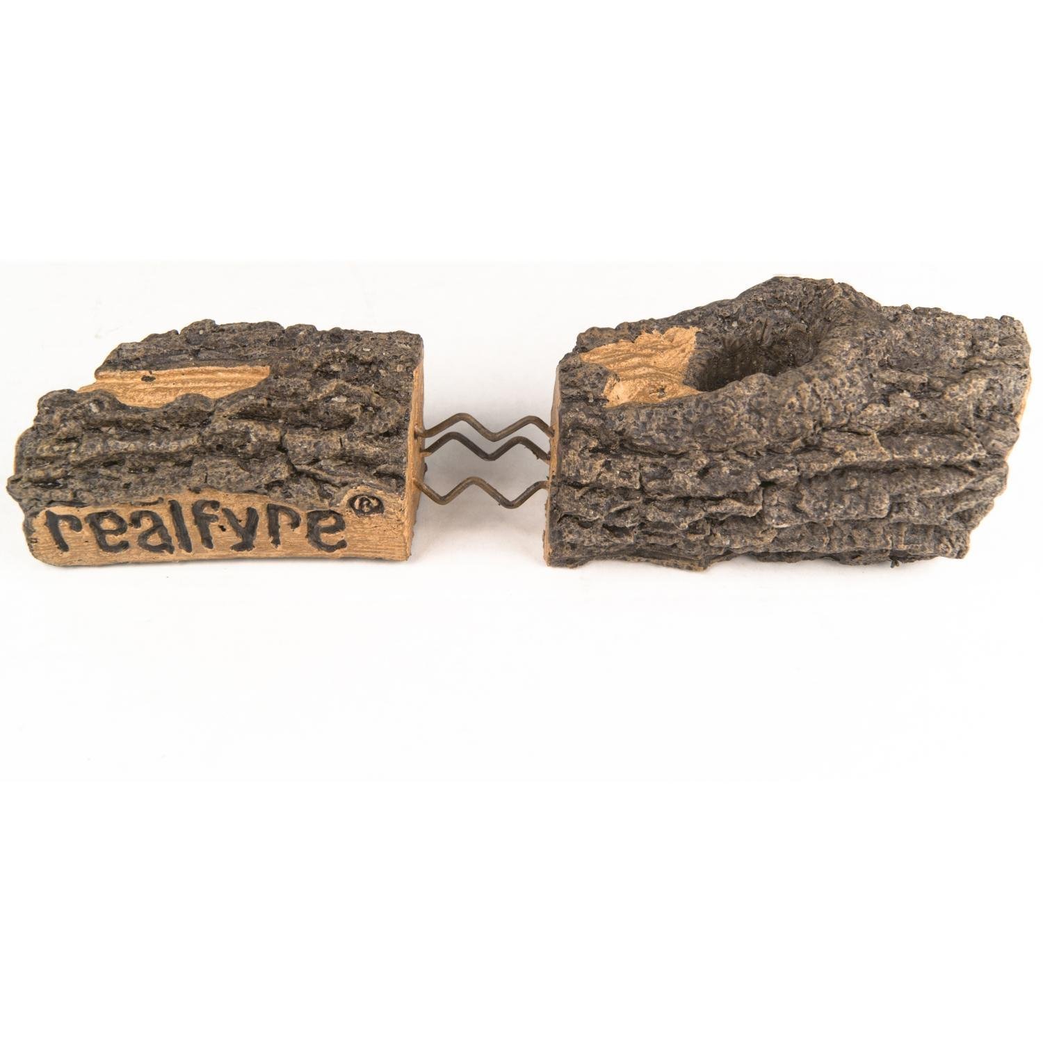 Peterson Real Fyre 24-inch Charred Oak Gas Logs Only No Burner