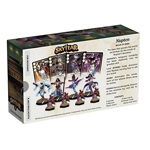 Skytear Nupten EXPANSION - Unleash Reality-Bending Powers with 4 New Heroes! Fighting Strategy Game for Kids & Adults, Ages 14+, 2-4 Players, 45 Minute Playtime, Made by Skytear Games