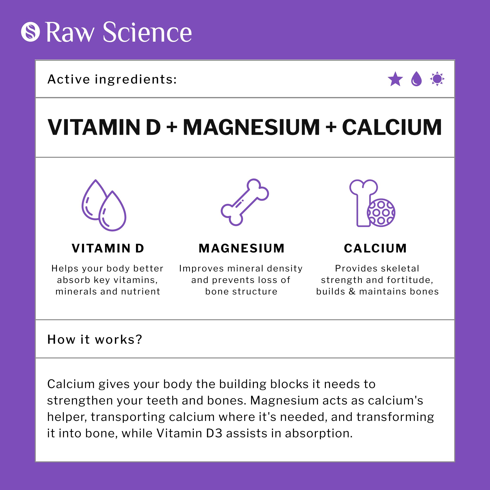 Calcium Magnesium Supplement, Bone Strength Supplements, Сalcium with Vitamin D & K2, Plant Based Calcium Pills for Women and Men, Magnesium + Calcium Supplement 515MG Per Serving, 90 Capsules