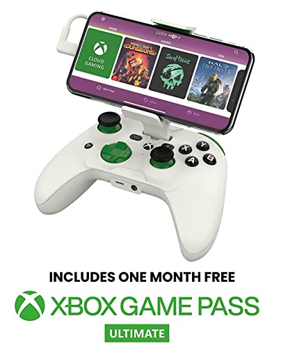 RiotPWR Mobile Cloud Gaming Controller for iOS (Xbox Edition) & Carry Case –- Play COD Mobile, Apple Arcade + more [1 Month Xbox Game Pass Ultimate Included]