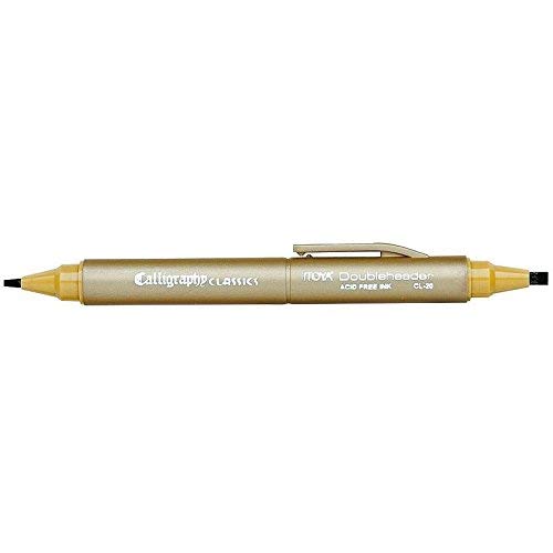 PROFOLIO by Itoya, Calligraphy Classics Doubleheader Marker, 1.5mm and 3mm Chisel Tips, Set of 6