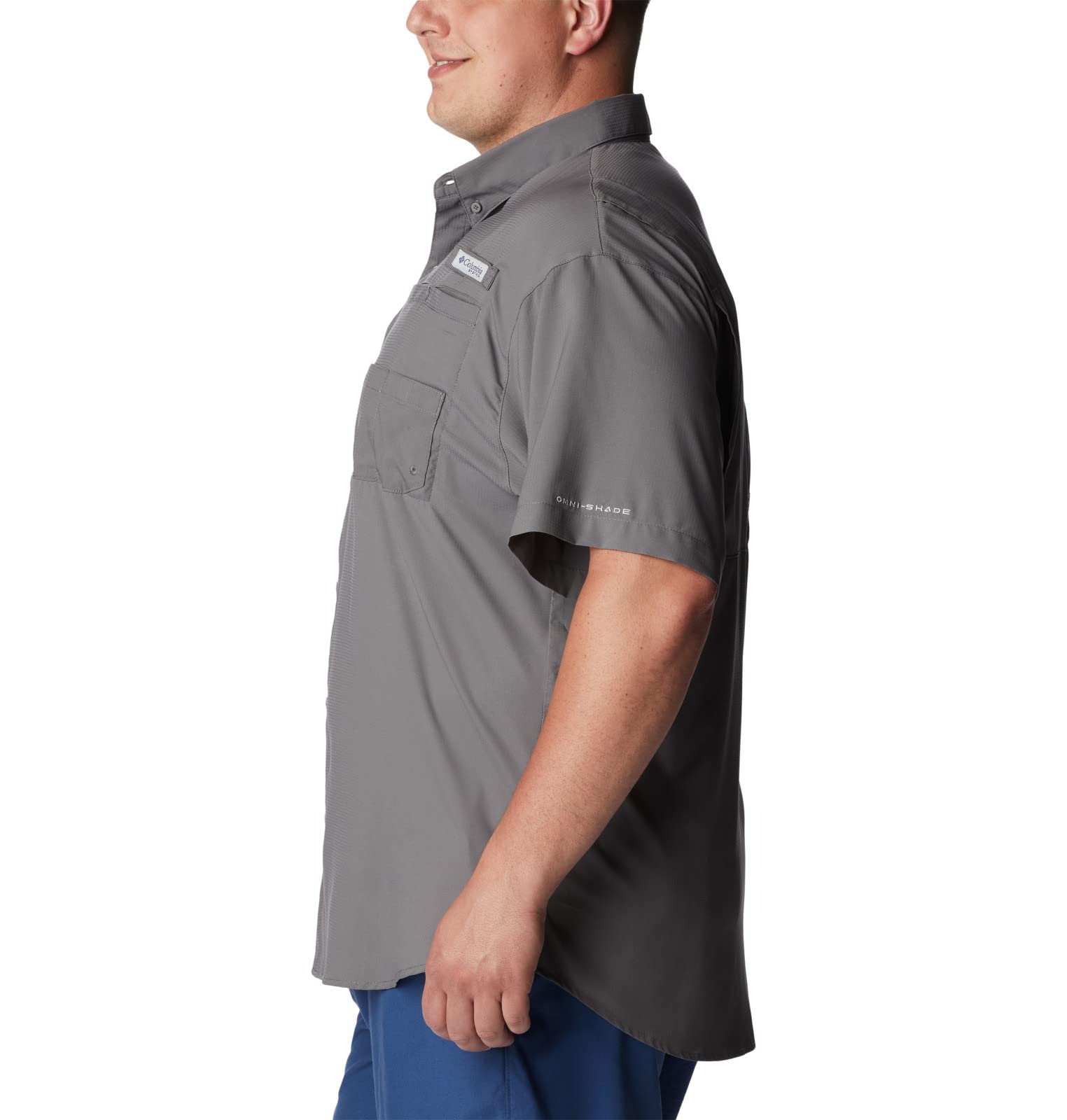 Columbia Men's Standard Tamiami II SS Shirt, City Grey, Large