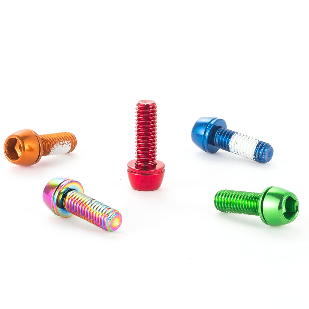 CNC MTB Caliper bolts,Bike disc brake caliper bolts M6x18mm Steel alloy,Blue