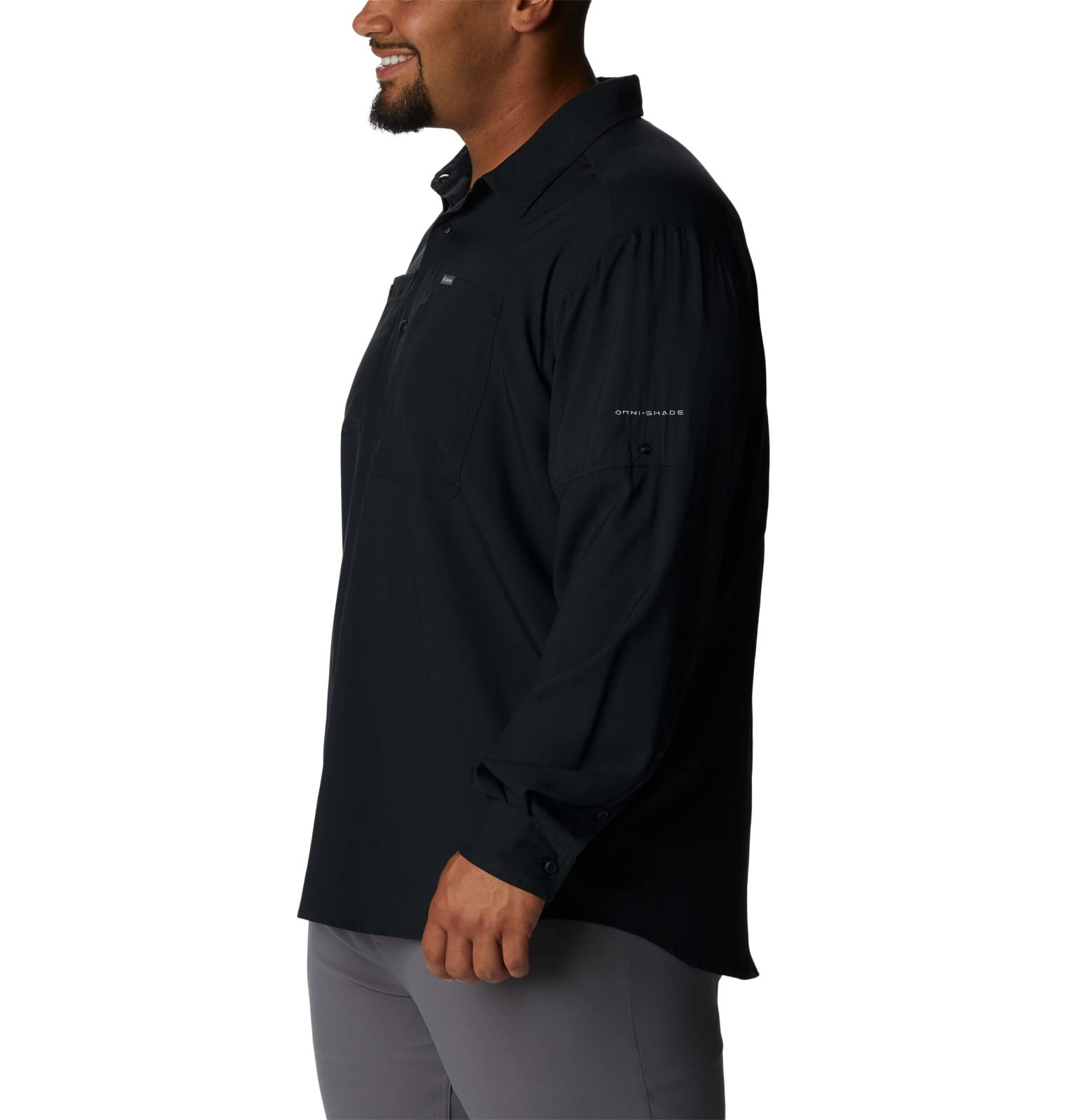 Columbia Men's Silver Ridge Utility Lite Long Sleeve, Ancient Fossil, Medium