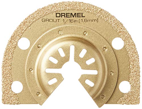 Dremel MM501 1/16-Inch Oscillating Multitool Blade for Grout Removal, Fast Cutting Carbide Accessory - Universal Quick- Fit Interface Fits Bosch, Makita, Milwaukee, and Rockwell