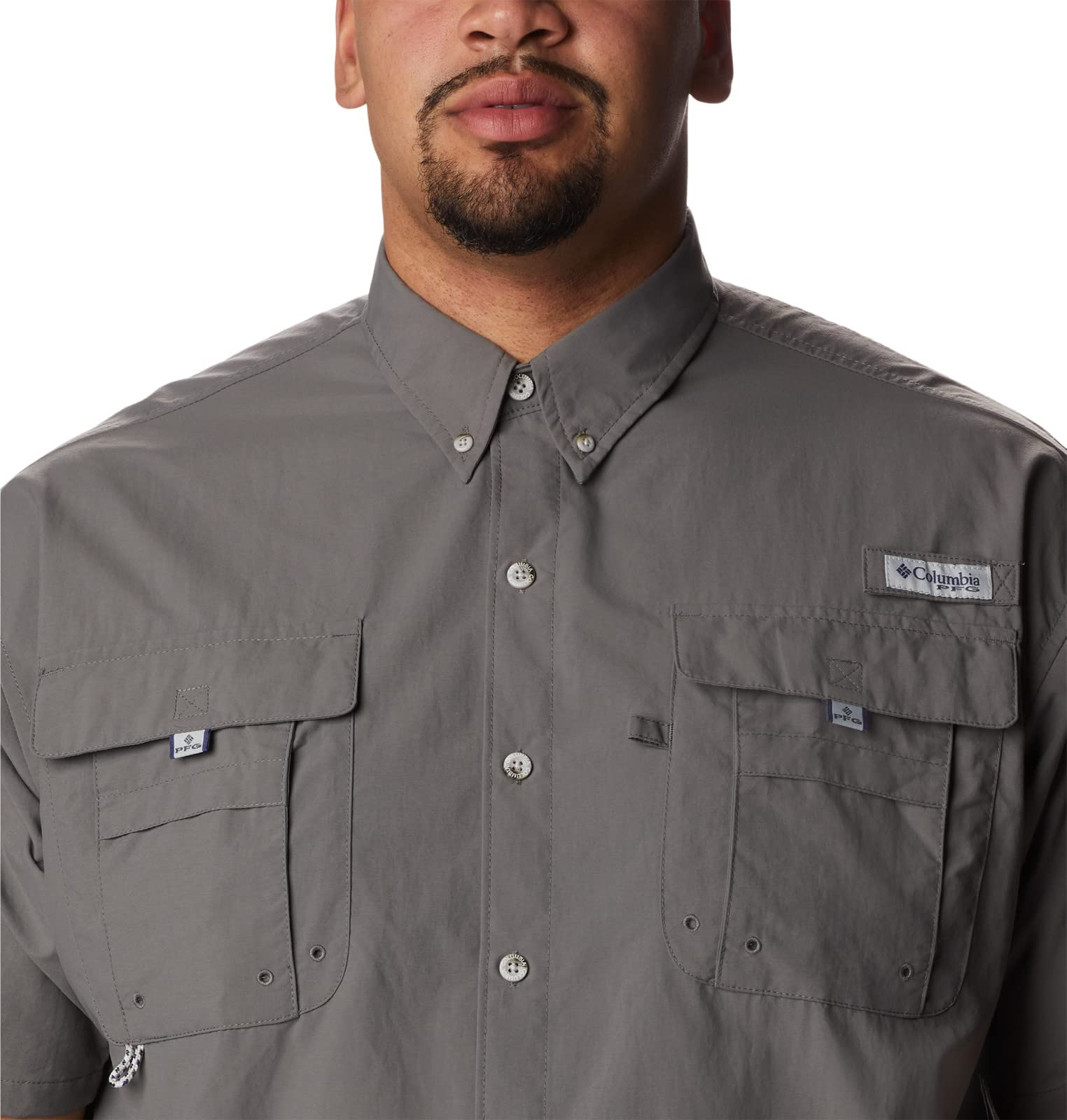 Columbia Men's Standard Bahama Ii Short Sleeve Shirt, City Grey, Small