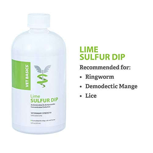 Revival Animal Health Vet Basics Lime Sulfur Dip - Concentrated Solution for Dogs & Cats & Horses - 16oz