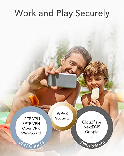 Cudy M1200 3-Pack AC1200 Whole Home Mesh WiFi System, 2.4GHz 5GHz Dual Band WiFi Router, Range Extender and Router, VPN, IPv6, DDNS