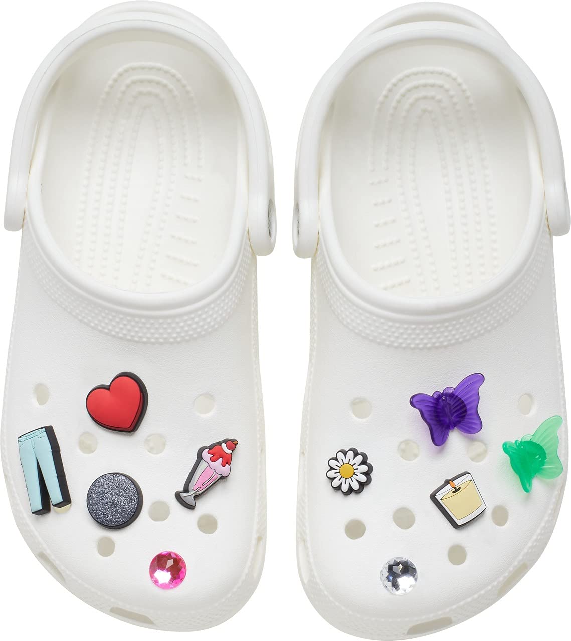 Crocs Jibbitz, Shoe Charm, Hype Bay, 10 Pack, Cool Girl, 10 Pack, Men's, Multi, Free, multicoloured, One Size