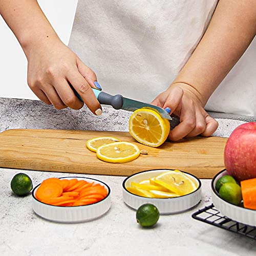 COOK A FUTURE 6-Piece Kitchen Paring Knife Set, Includes 2 Paring Knives, 1 Corkscrew, 1 Fruit Knife, 1 Scissors And 1 Storage Base, Which Can Be Used For Peeling And Cutting Fruits And Vegetables
