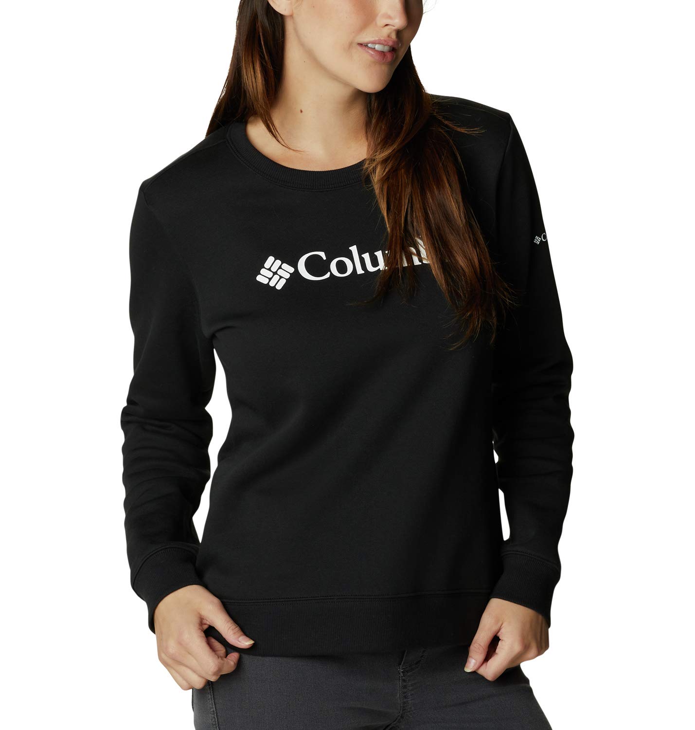 Columbia Women's Logo Crew, Black, Large