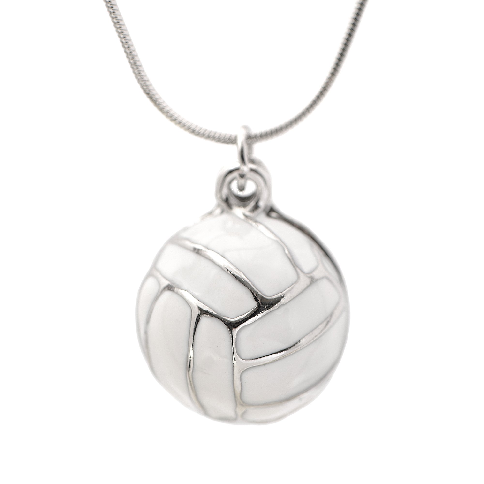 chelseachicNYC Striking White Volleyball Necklace