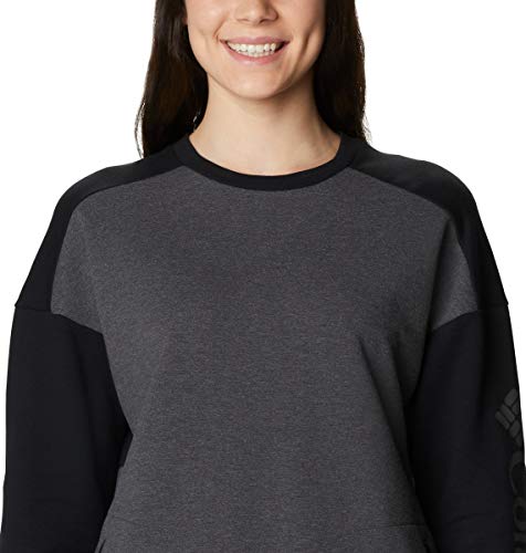 Columbia Women's Lodge II Crew, Shark/Black, Small