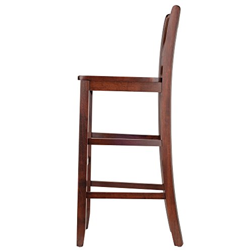Winsome Kingsgate, 33.86" W x 33.86" D x 38.9" H, Walnut