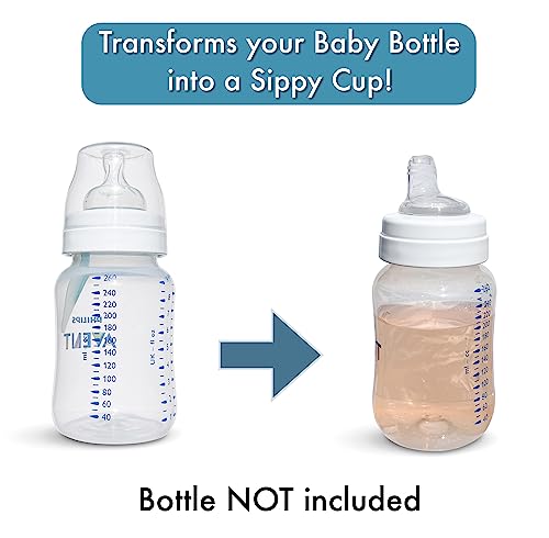 Sippy Spout Nipples for Philips Avent Anti-Colic Baby Bottles | 4-Count | Soft Spout | Food Grade Silicone | Variable Flow | Spill-Proof