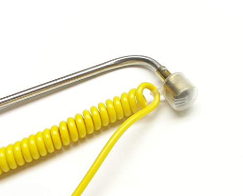 Digital k-Type Thermocouple Thermometer with Angled High Temperature Surface Probe Sensor