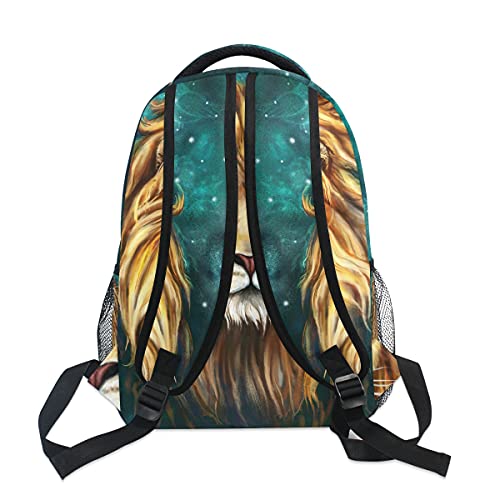 King Lion Aslan Backpack for Girls Backpacks for Elementary Teens Boys School Book Bags Kids Bookbags Shoulder Bag Travel Laptop Daypack