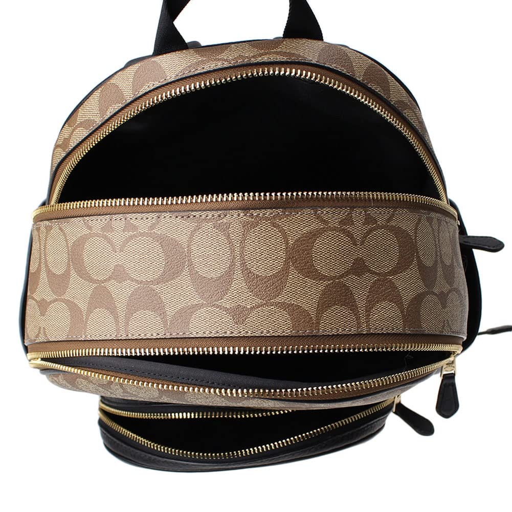 Coach Women's Sustainable Court Backpack (Khaki Black)