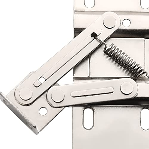 Chibery 2 Pack Tip Out Tray Hinges, Scissor Hinges for Kitchen Sink or Bathroom Cabinet Organizer, Sink Front Drawer, Compatible Both Face Frame & Frameless - Nickel Plated Steel
