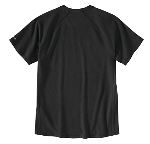 Carhartt Men's Force Relaxed Fit Midweight Short-Sleeve T-Shirt, Black, Large