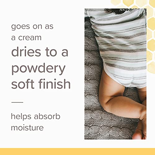 Burt's Bees Baby Daily Cream to Powder, Talc-Free Diaper Rash Cream - 4 Ounce (Pack of 3)