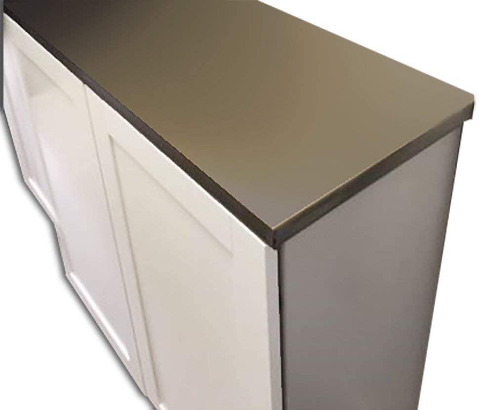 EZ FAUX DECOR Peel and Stick 36" x 72" (6ft) Brushed Nickel Stainless Steel Thick Durable Contact Paper Vinyl Refrigerator Replace Update Door Panel Cover Overlay Waterproof, Heat Resistant