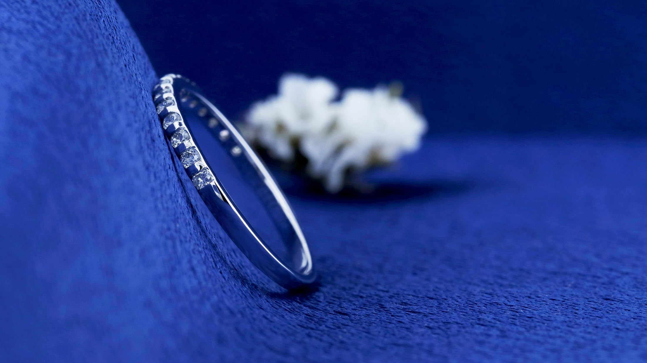 Dazzlingrock Collection Round Lab Grown White Diamond Single Row Stackable Wedding Band for Her (0.22 Ctw), in 925 Sterling Silver, Size 5