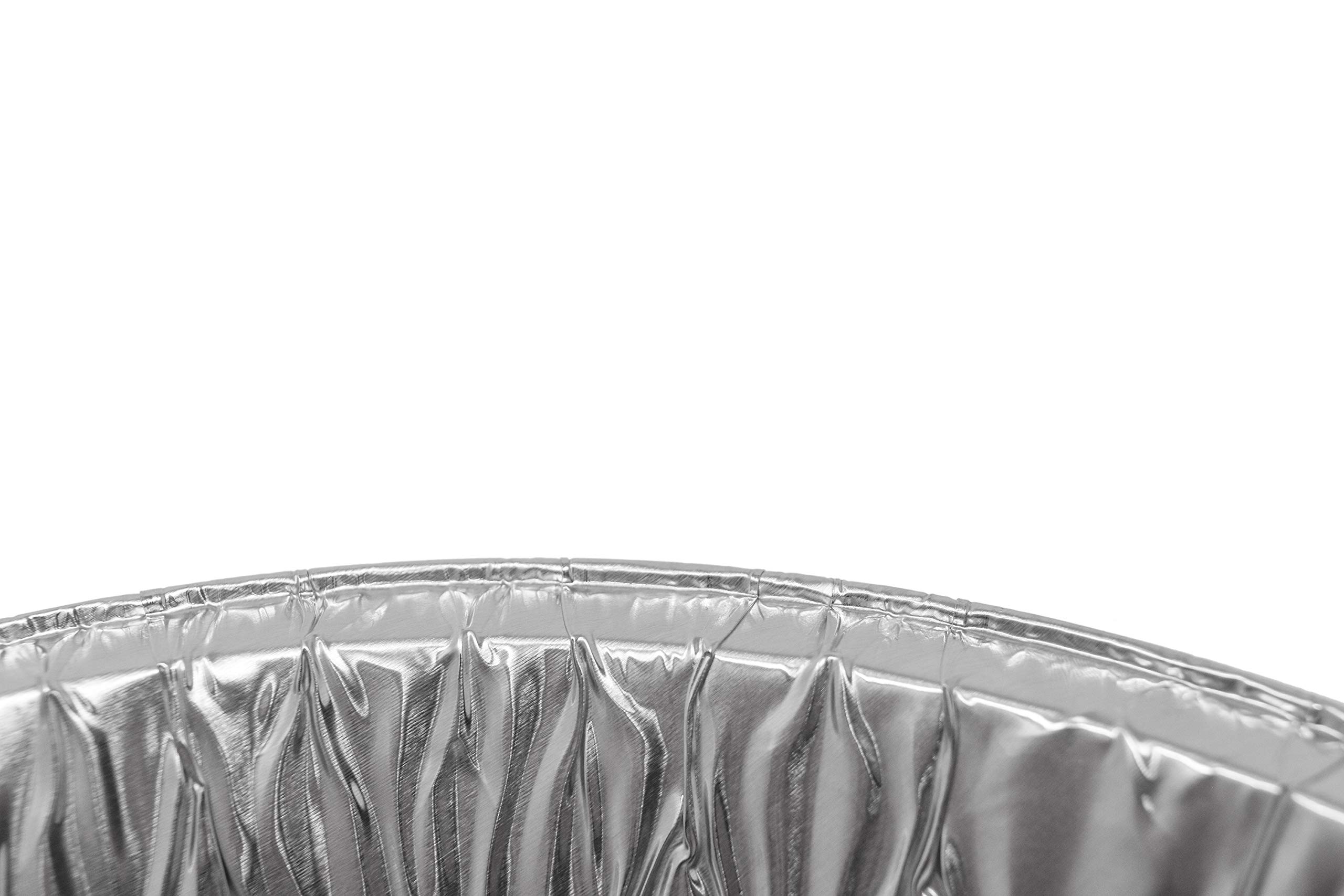 Fig & Leaf (60 Pack) Premium 9-Inch Pie Pans l Disposable Aluminum Foil l Heavy-Duty l Tin Plates for Tart Quiche Pies