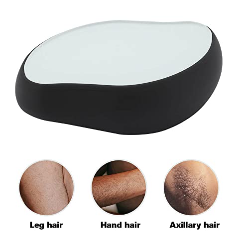 Crystal Hair Eraser, Remover, Magic Eraser for Women and Man, Reusable Removal, Painless Exfoliating Remover by timearte (Black) 1 count