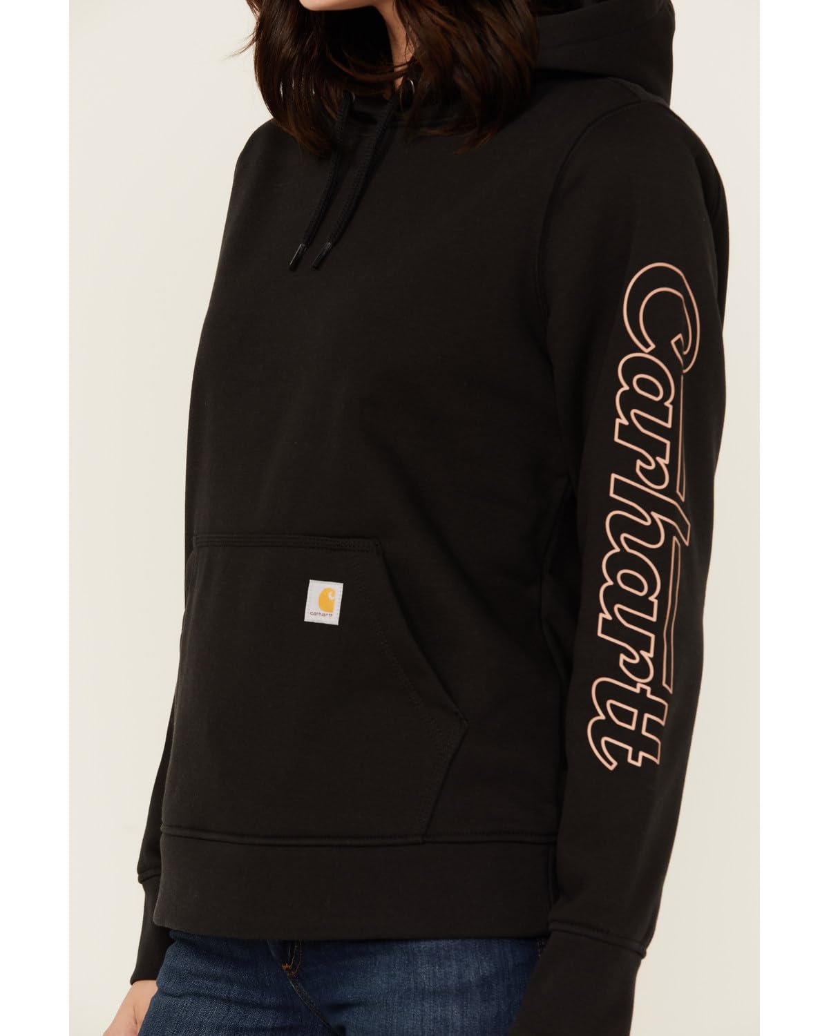 Carhartt Women's Rain Defender Relaxed Fit Midweight Graphic Sweatshirt, Black, Small